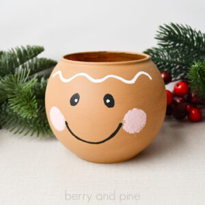 Dollar Tree Gingerbread Candy Jar - Berry and Pine