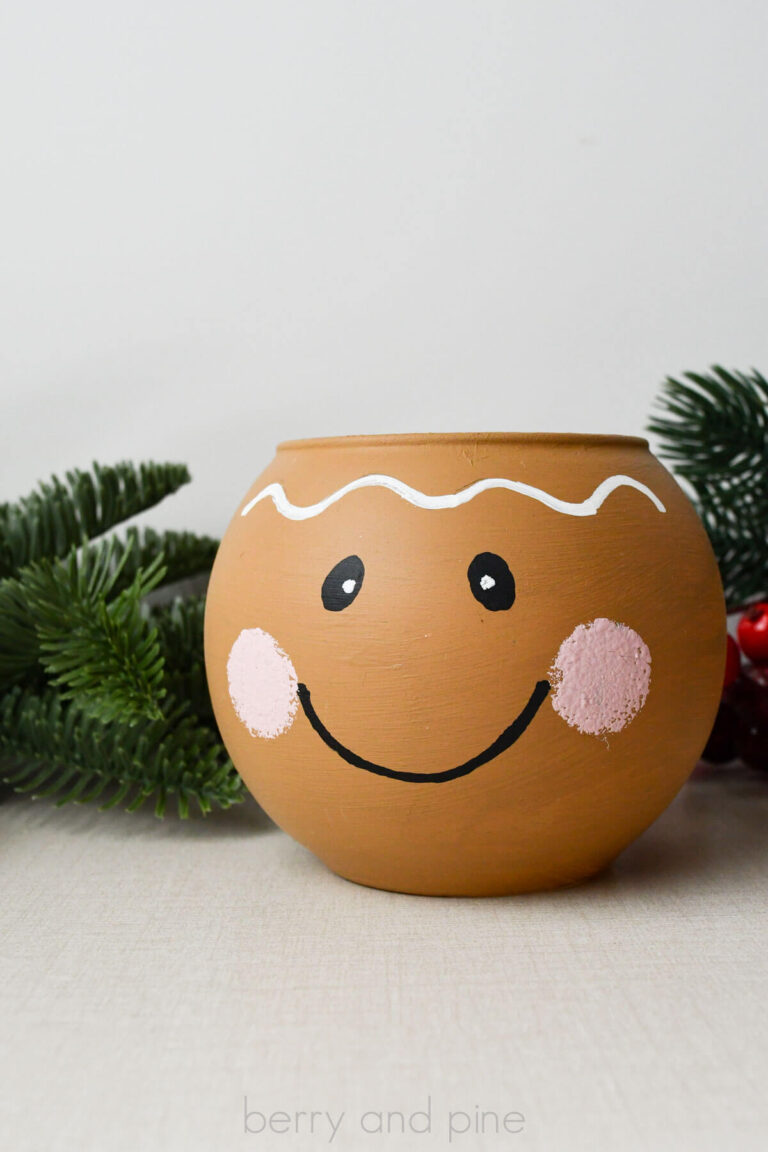 Dollar Tree Gingerbread Candy Jar - Berry and Pine